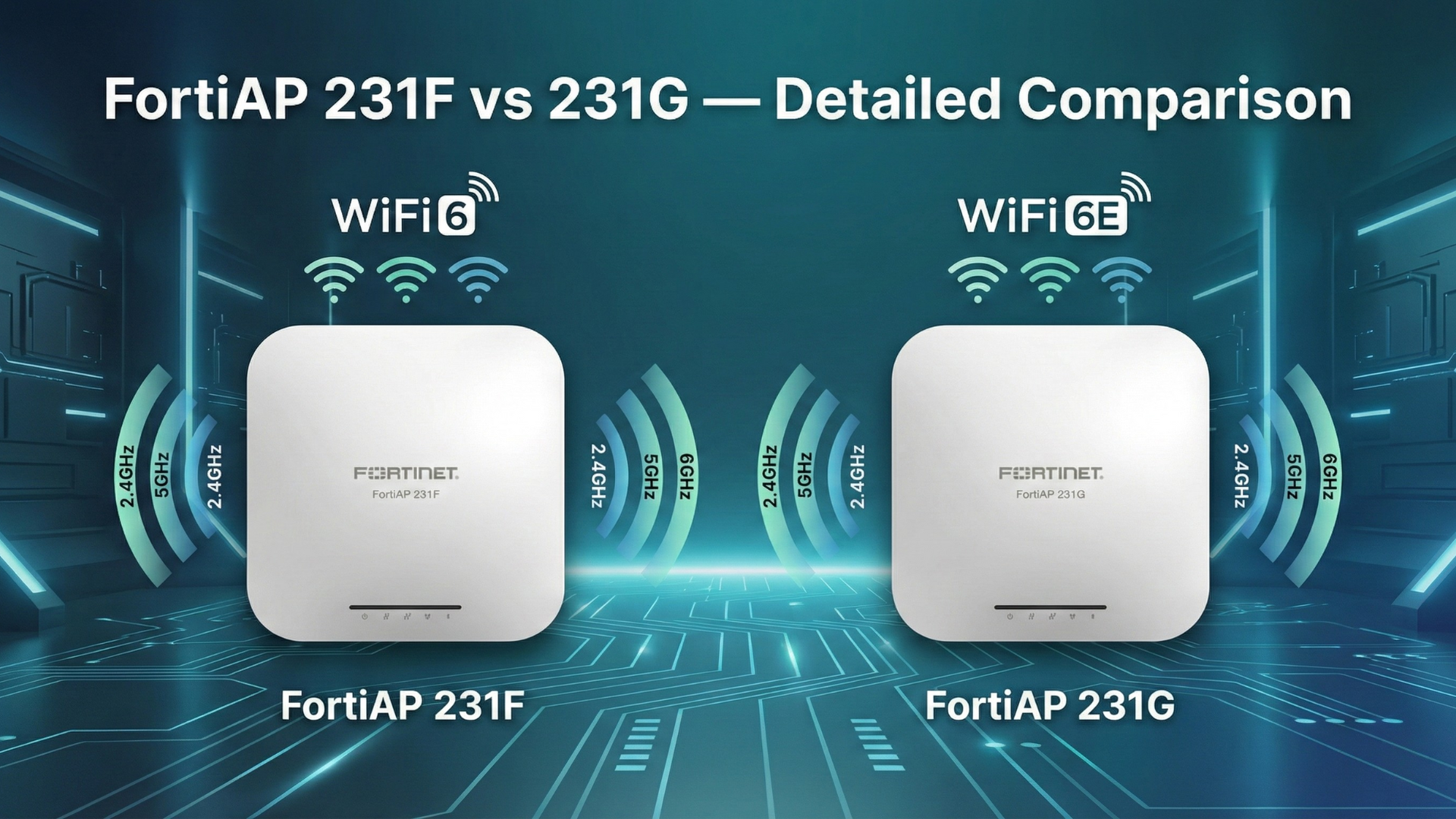 FortiAP 231F vs 231G — Detailed Comparison (WiFi 6 vs WiFi 6E ...